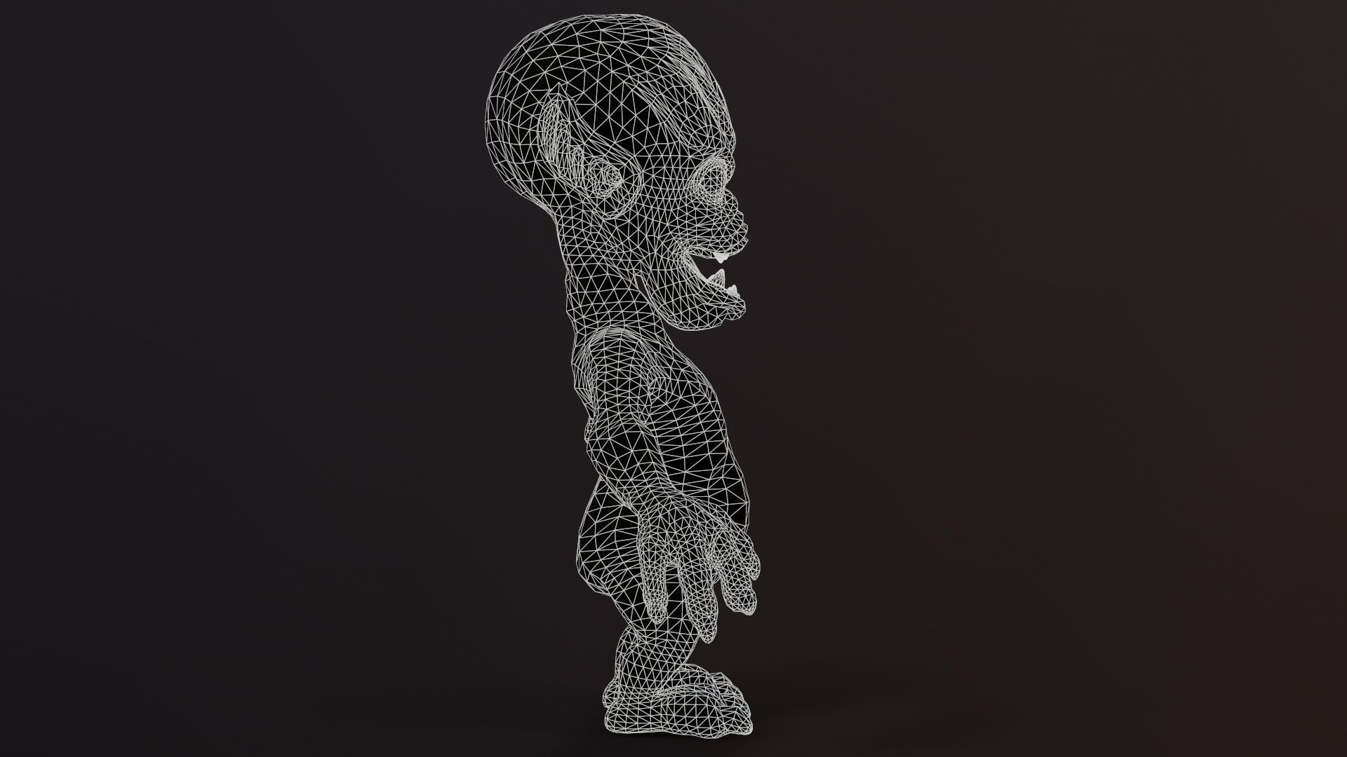 3D model Scary alien VR / AR / low-poly | CGTrader