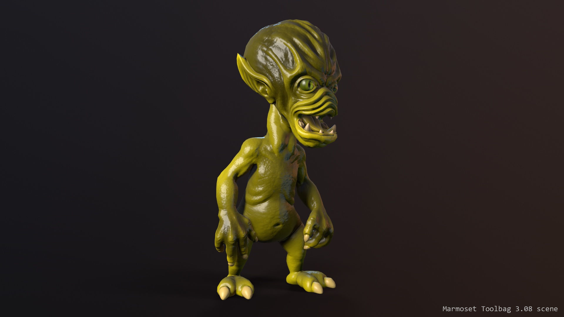 3D model Scary alien VR / AR / low-poly | CGTrader