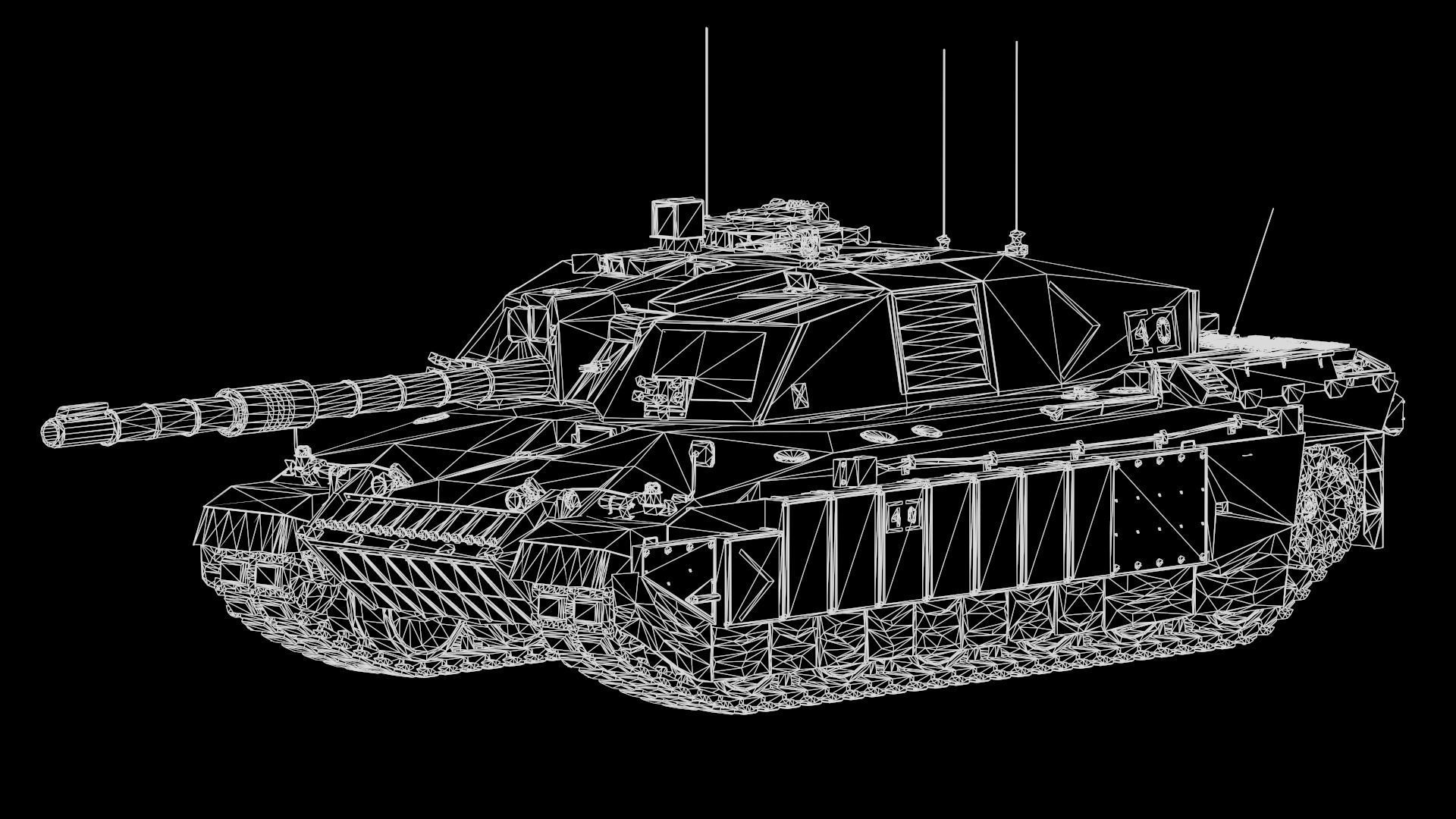 Challenger II TANK 3D model | CGTrader