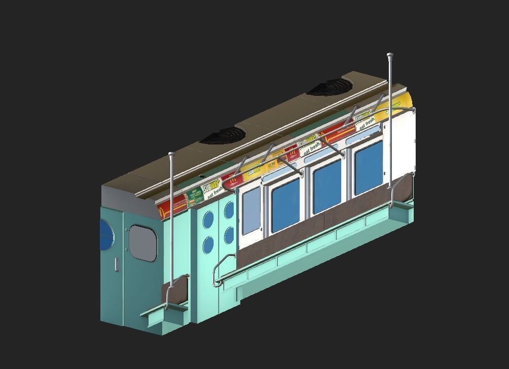 3D model Subway Car Interior VR / AR / low-poly | CGTrader