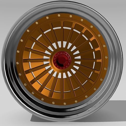 20INCH CONCAVE BILLET WHEELS 3 PIECE 2 OFFSETS 3D model 3D printable ...
