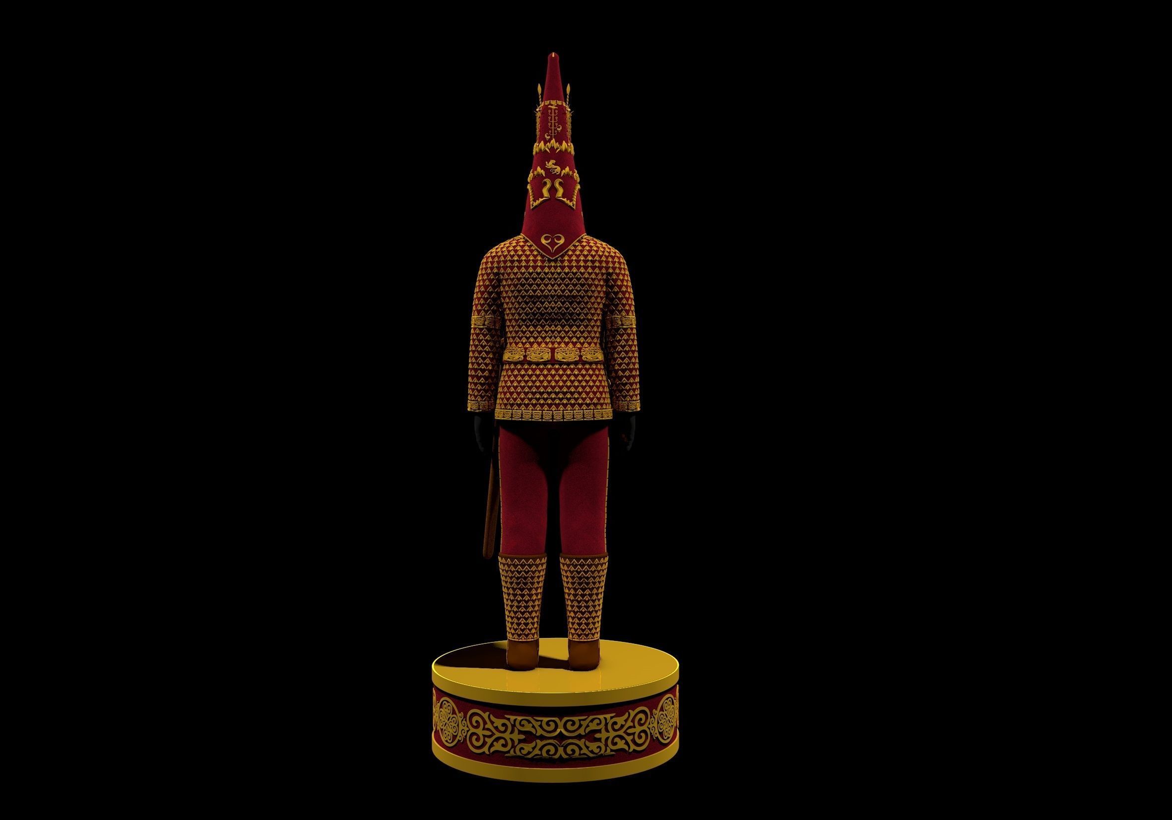 Golden Man Kazakhstan 3D model | CGTrader