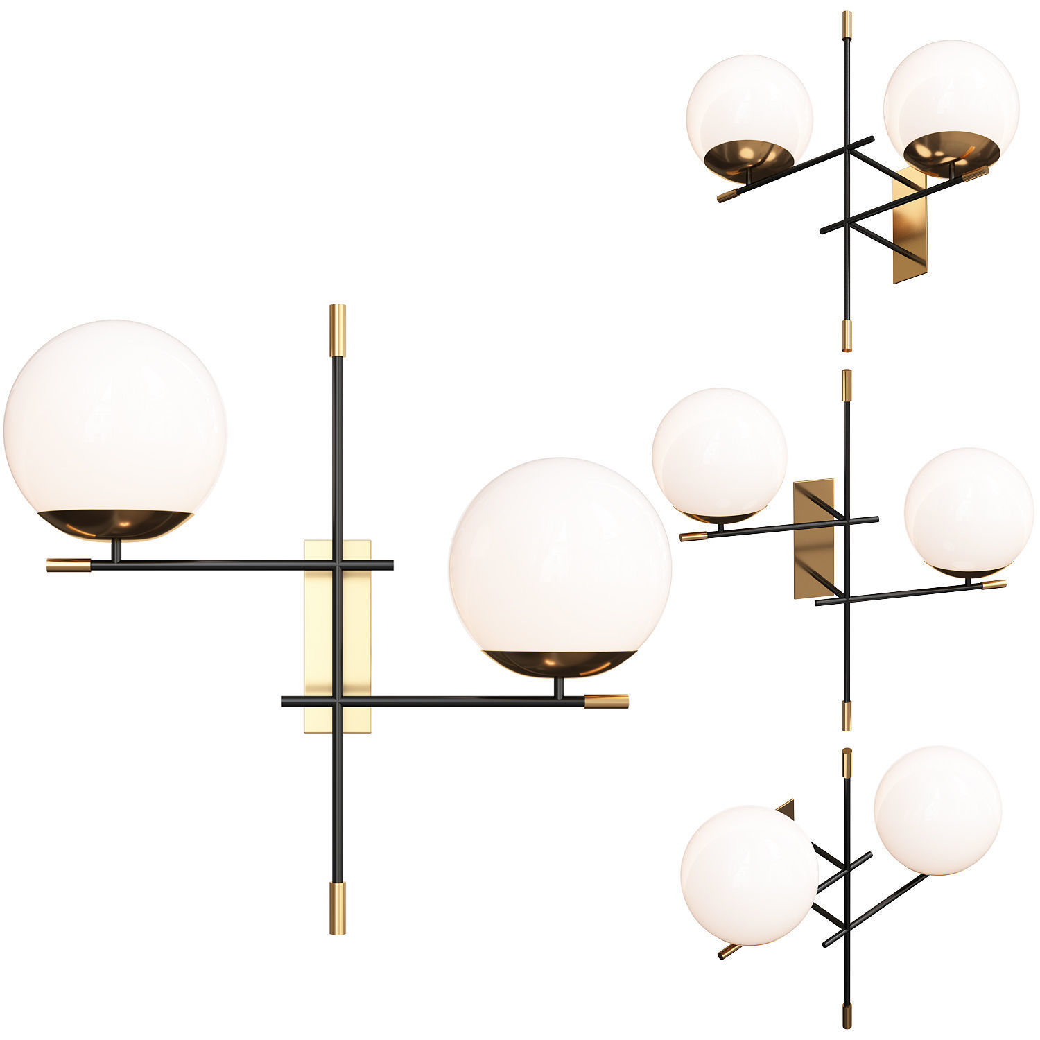 Maytoni Nostalgia MOD048WL-02G 3D model | CGTrader