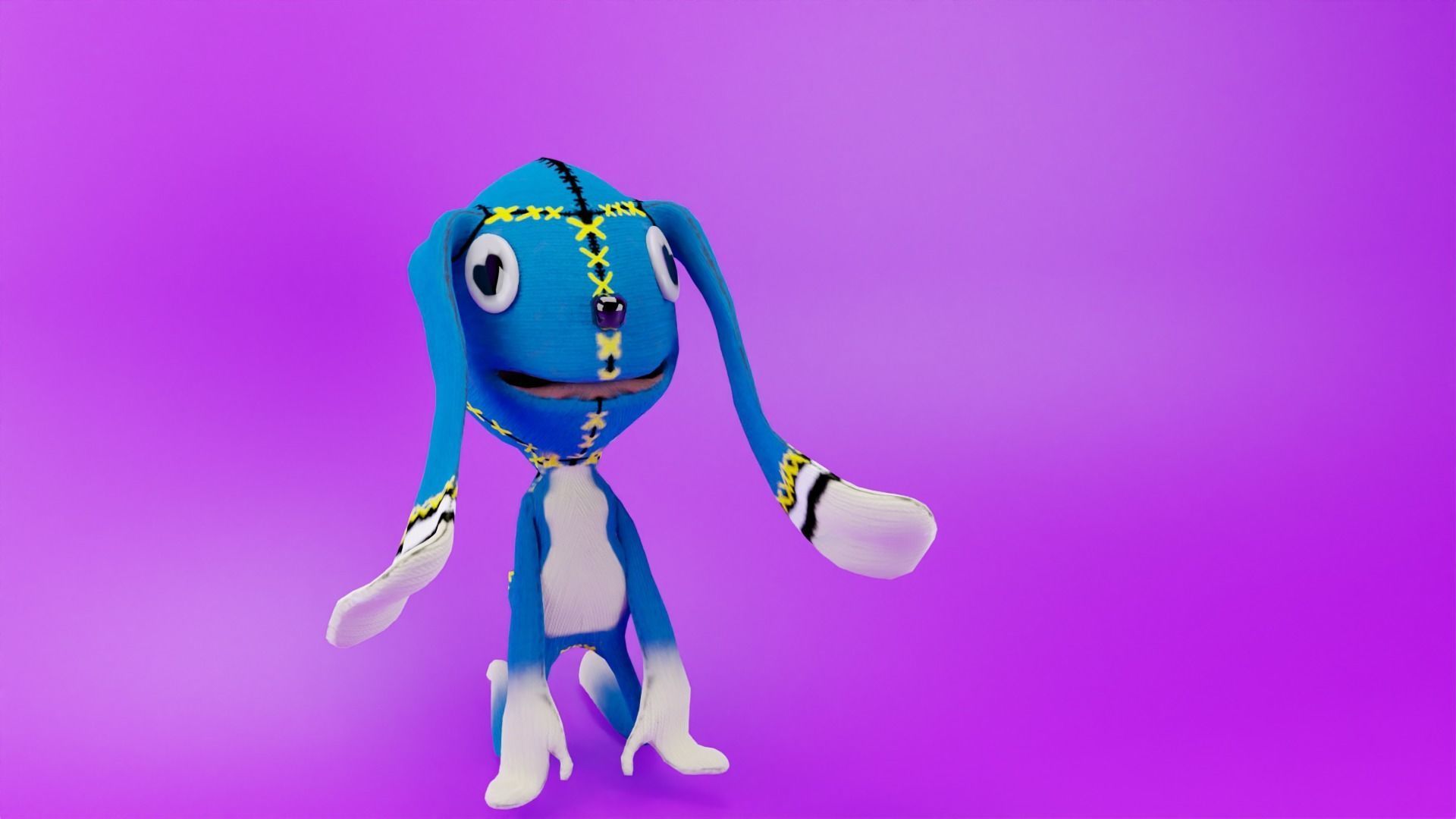 3D model Game Ready Drug and Drop Rabbit Doll VR / AR / low-poly | CGTrader
