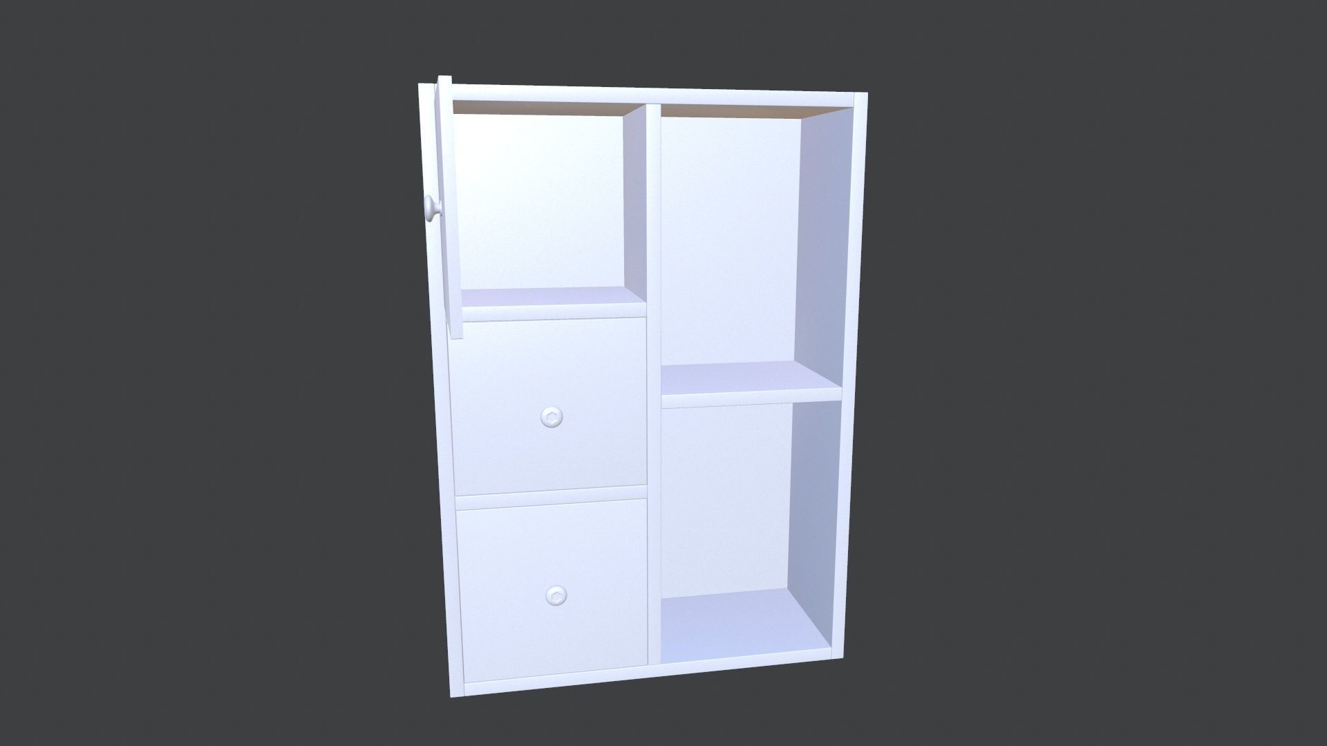 Wooden Almirah 3D model | CGTrader