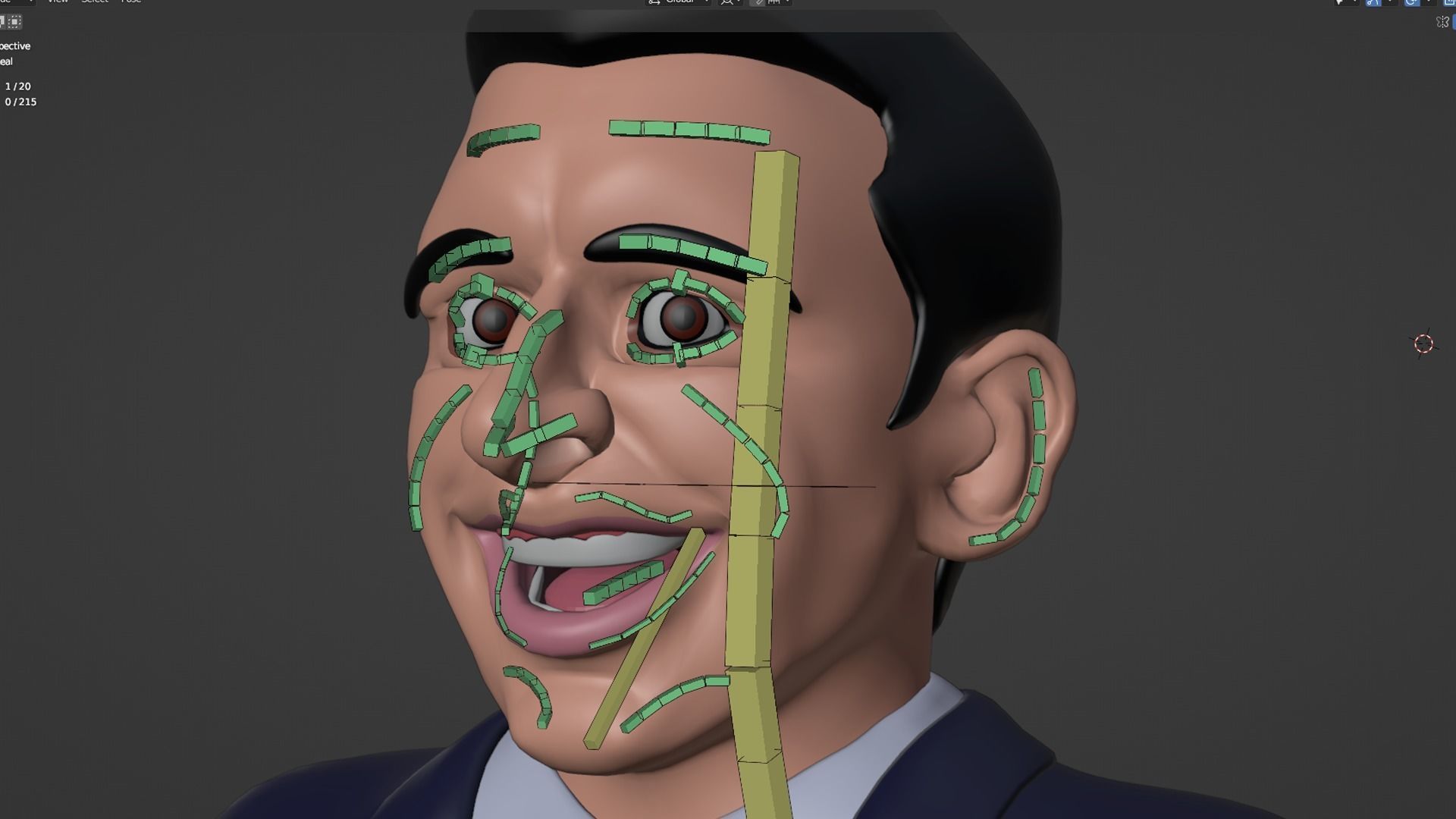 3D model Michael Scott Caricature Rig VR / AR / low-poly | CGTrader
