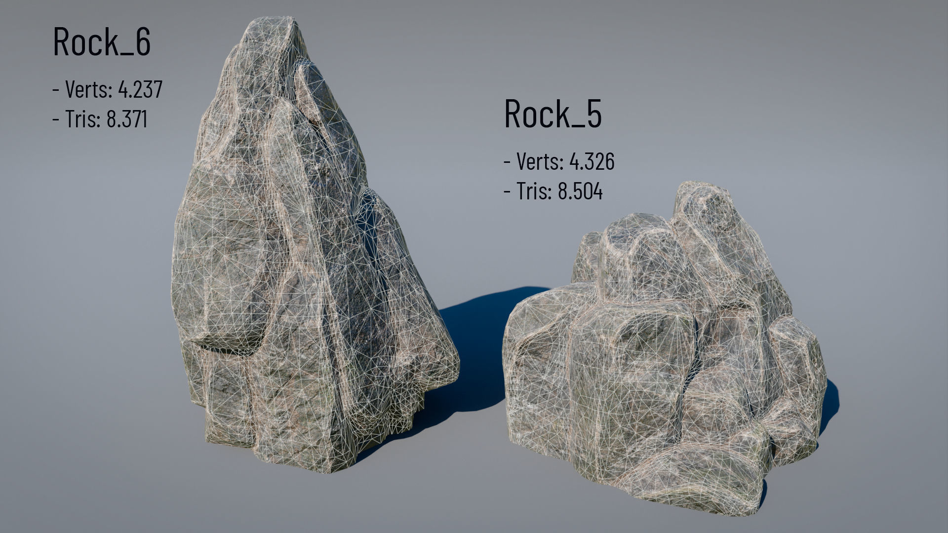 3D model Rocks - 3D models PBR Pack Low-polygonal 3D model VR AR VR ...