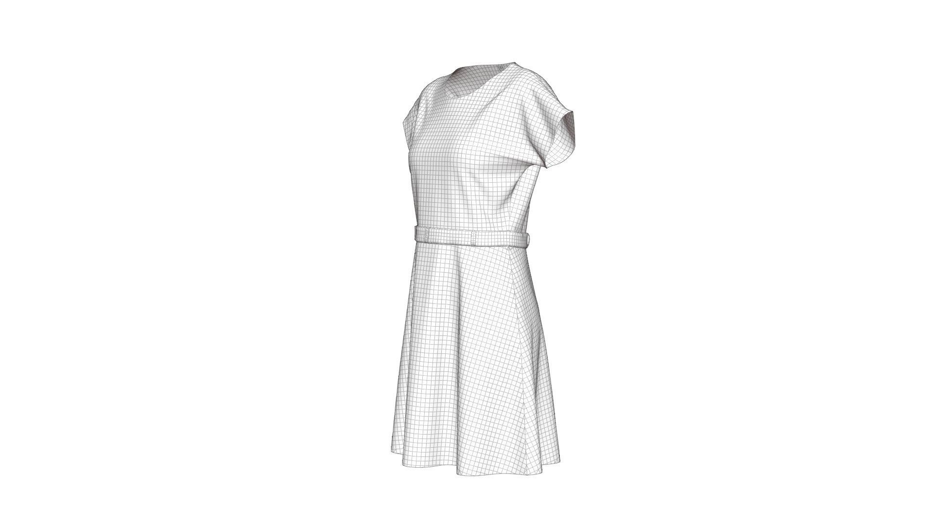Mini 3D Dress Modern Fashion 3D model | CGTrader