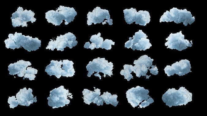 3D Volumetric Cloud Pack 3D model | CGTrader