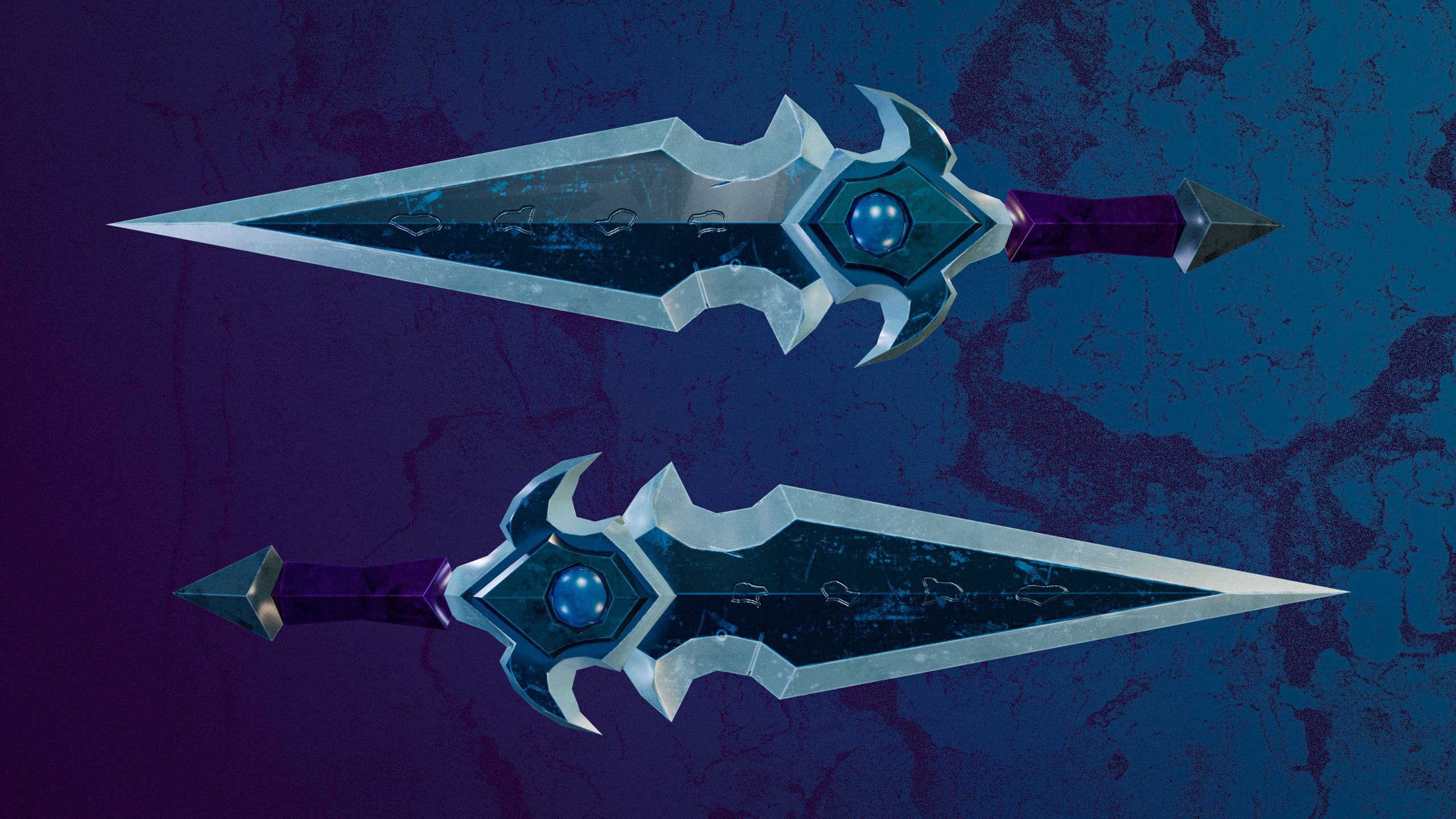 3D model Ice Crown Dagger VR / AR / low-poly | CGTrader