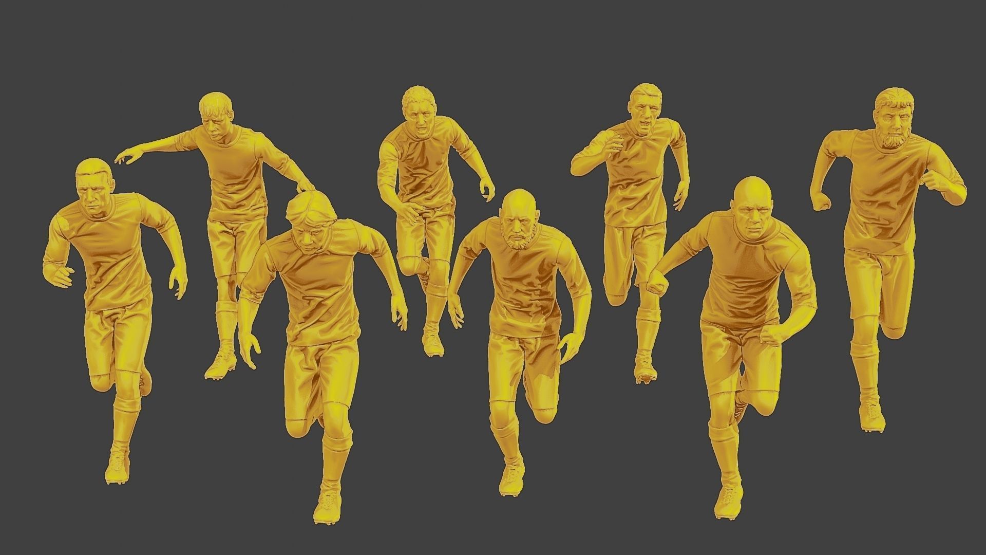 Soccer Players SP Pack 5 3D Model Collection | CGTrader