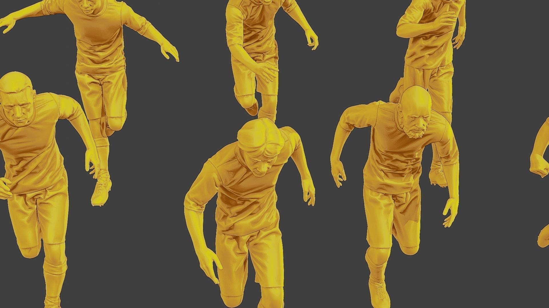 Soccer Players SP Pack 5 3D Model Collection | CGTrader