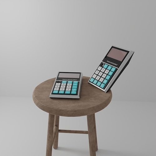 Calculator - TI 1500 texas instrument 3D model | CGTrader