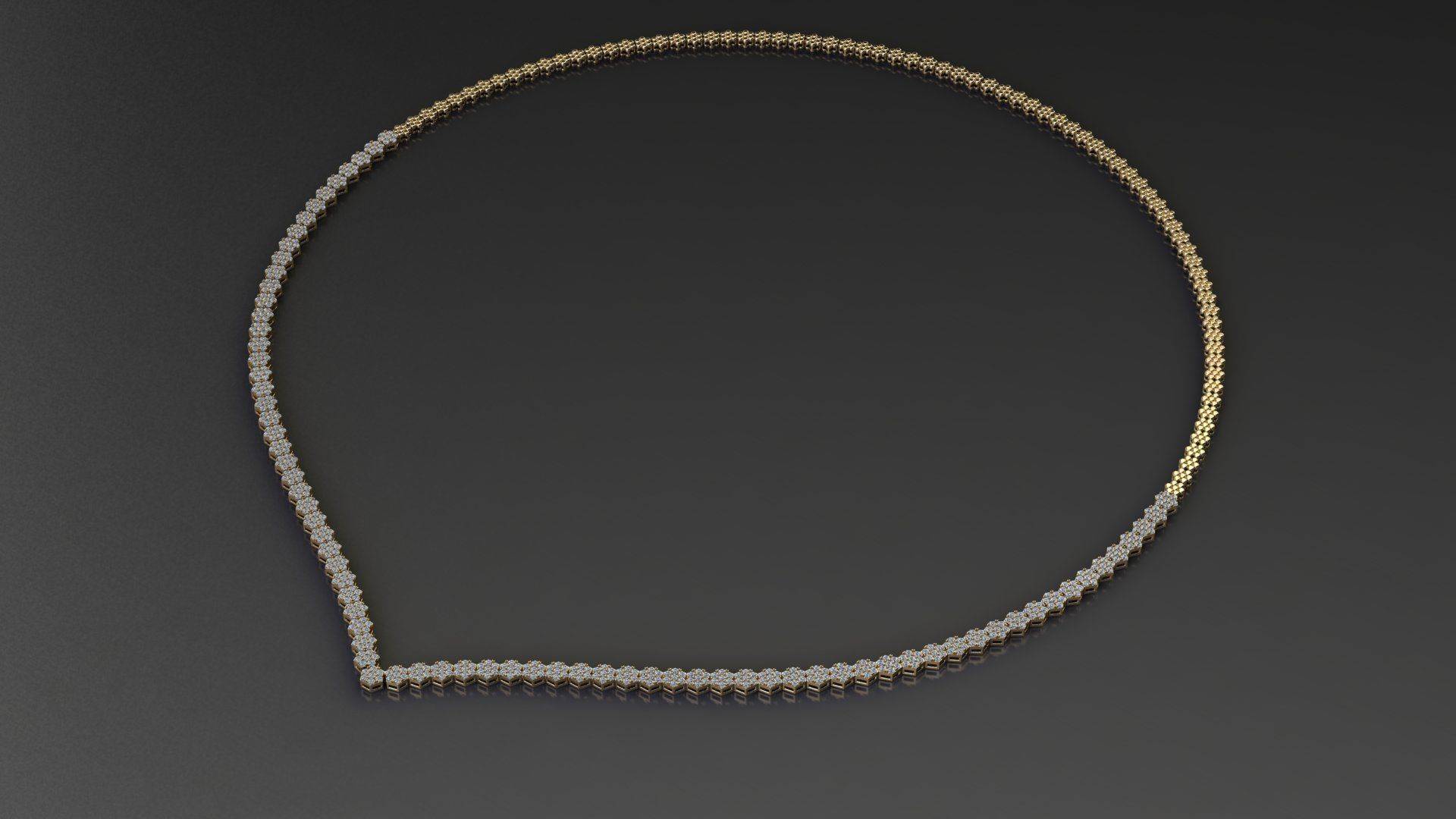 Necklace Diamond Jewelry 3D model | CGTrader