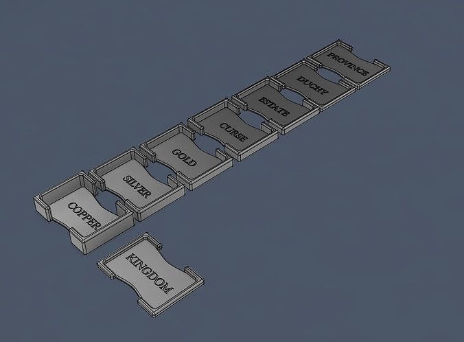 Dominion Card Trays 3D model 3D printable | CGTrader