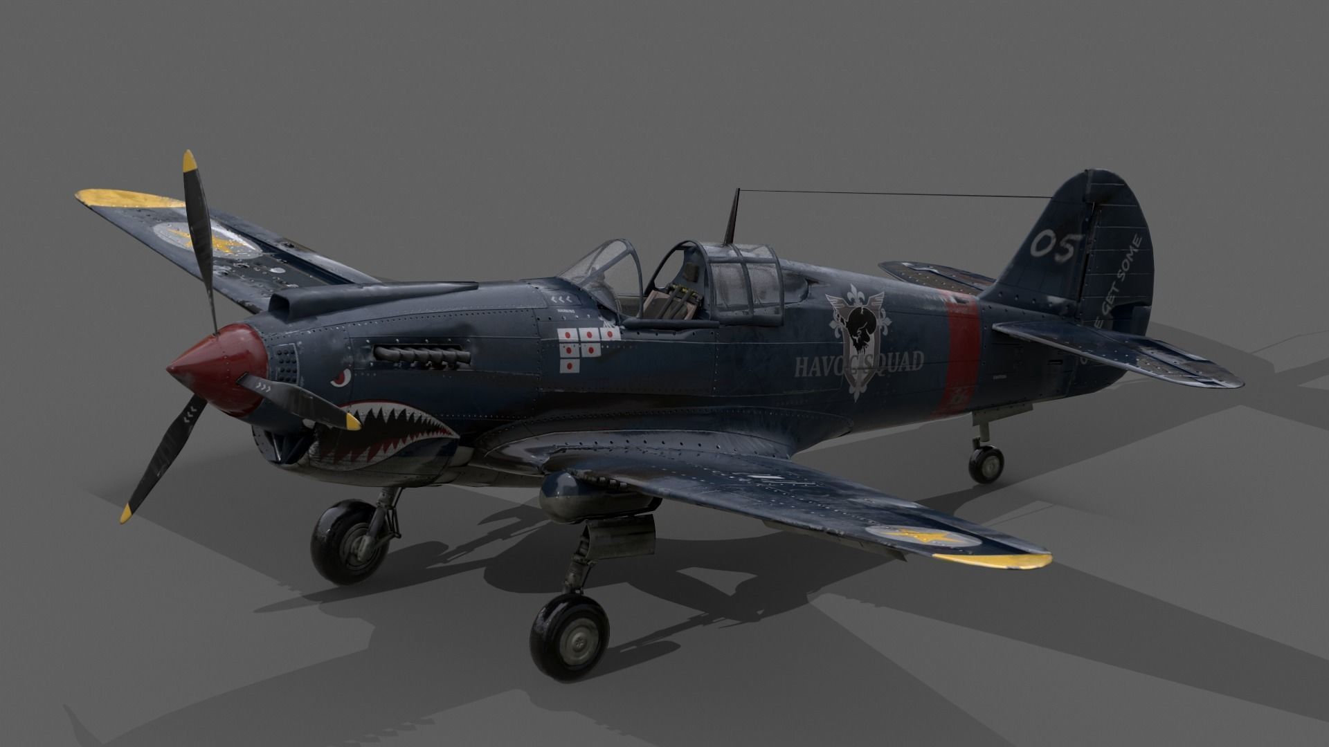 P40 WARHAWK 3D model | CGTrader