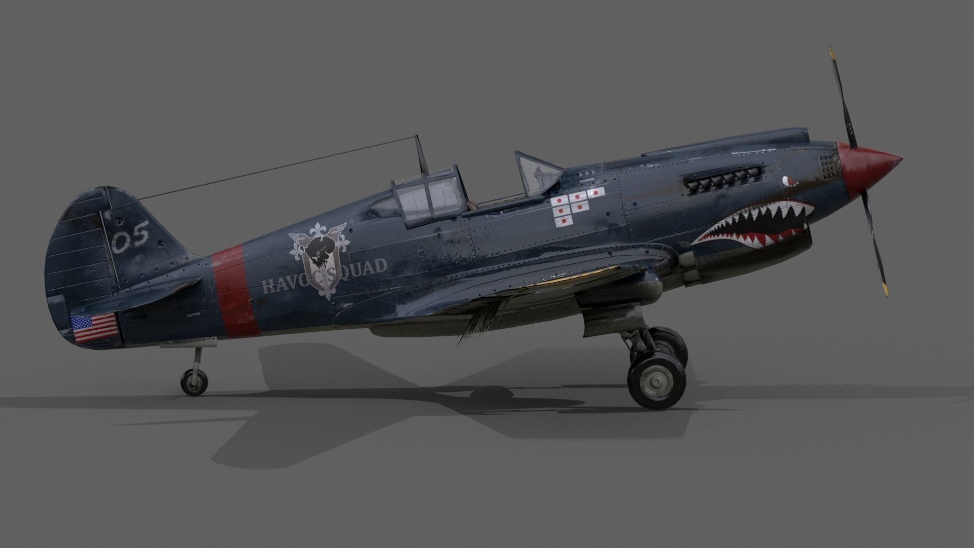 P40 WARHAWK 3D model | CGTrader