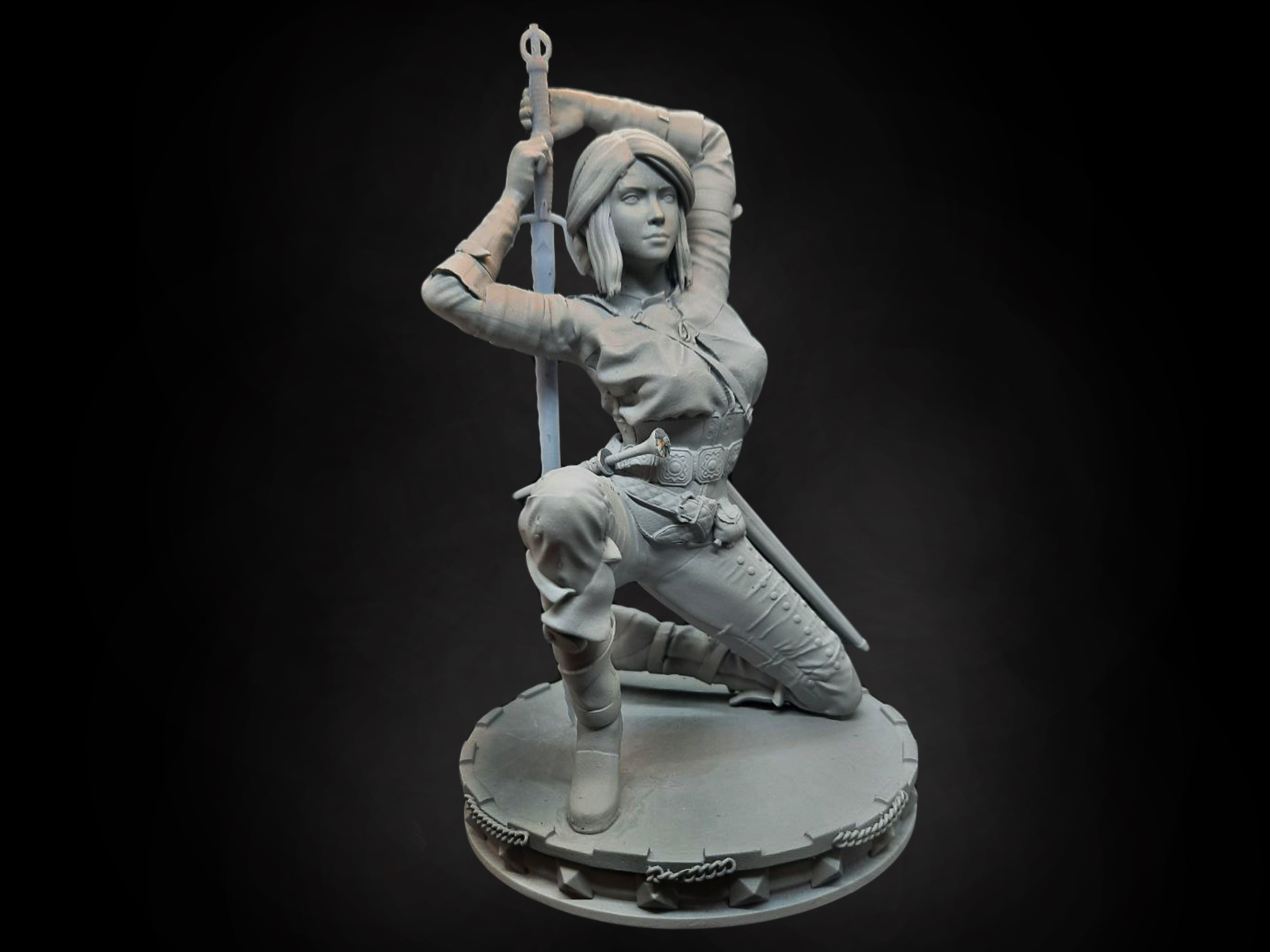 Ciri The Witcher 3D model 3D printable | CGTrader