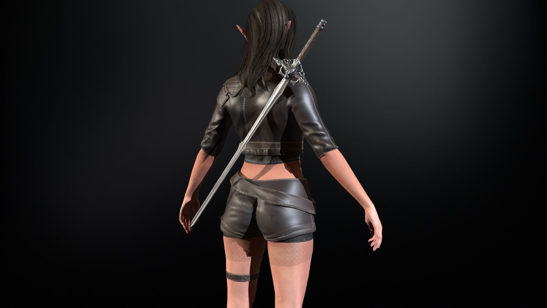 3D model Elf Hunter VR / AR / low-poly | CGTrader