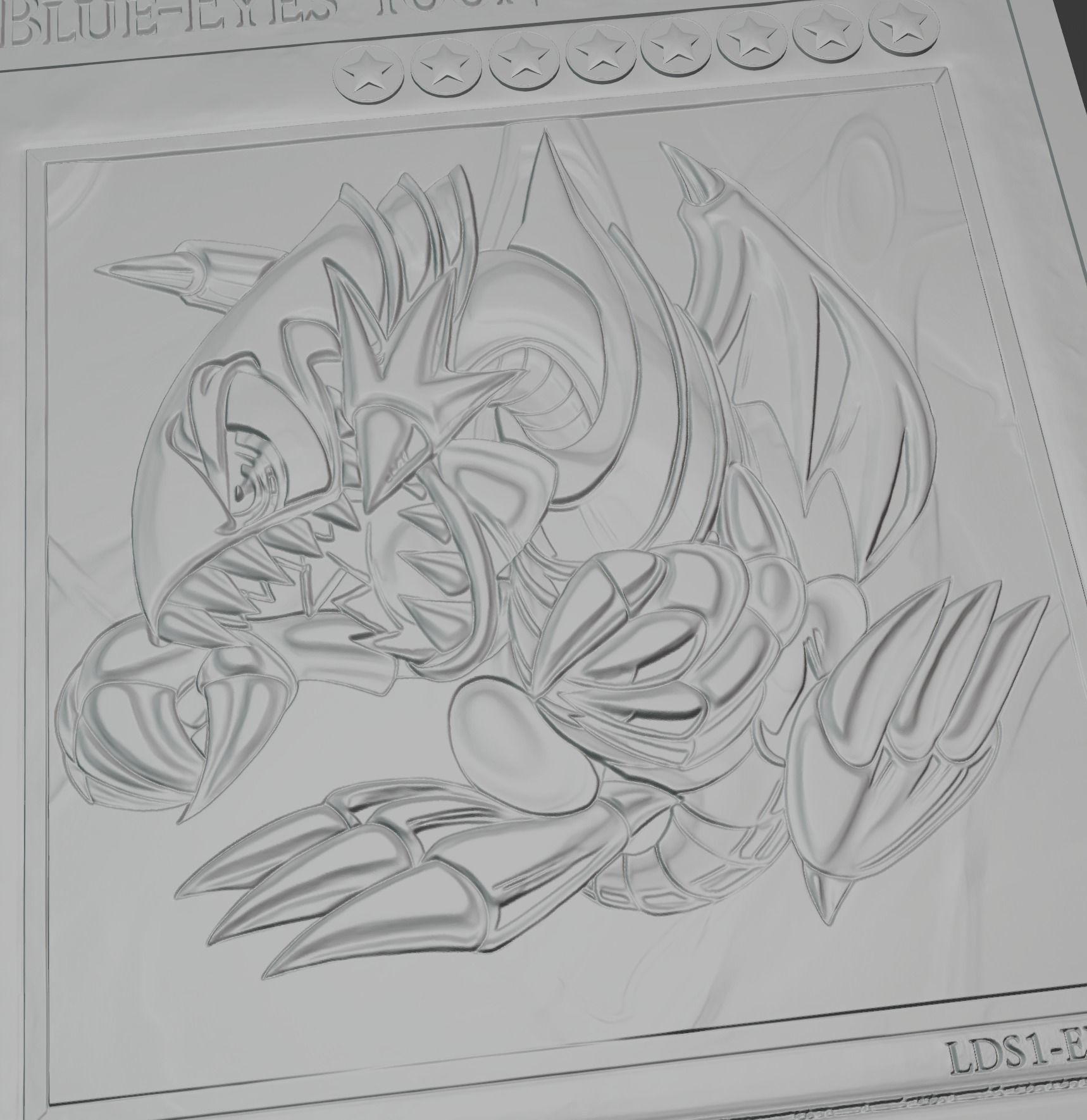 blue-eyes toon dragon - yugioh 3D model 3D printable | CGTrader