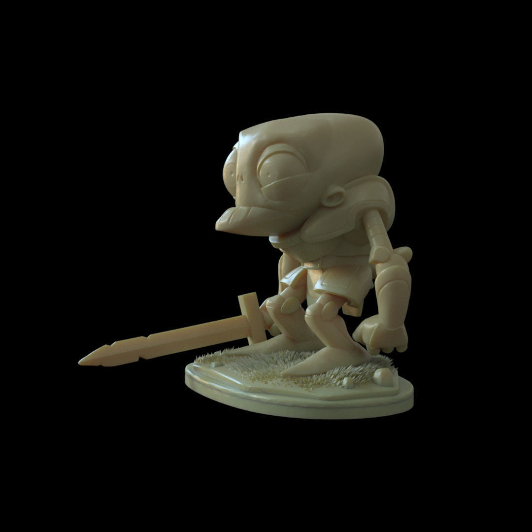 Zombie Knight for 3D print 3D model 3D printable | CGTrader
