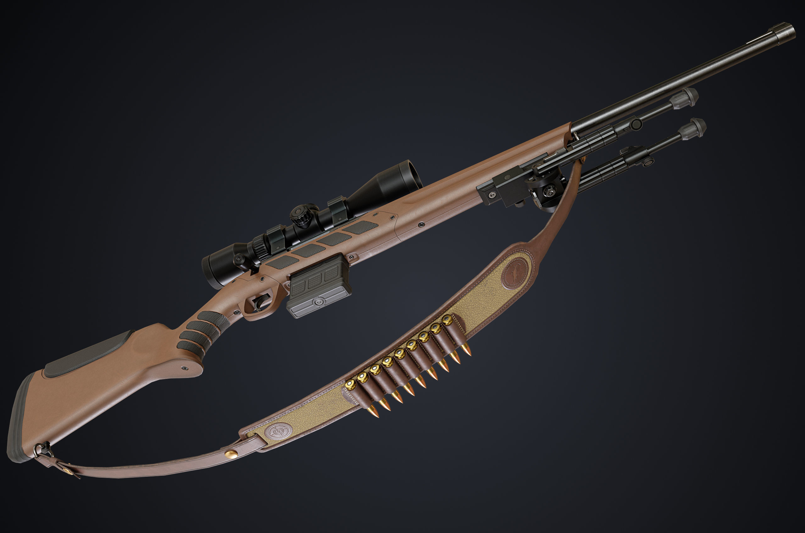 3D model Hunting Rifle GameReady VR / AR / low-poly | CGTrader