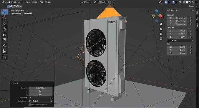 two heat pumps 3D model | CGTrader