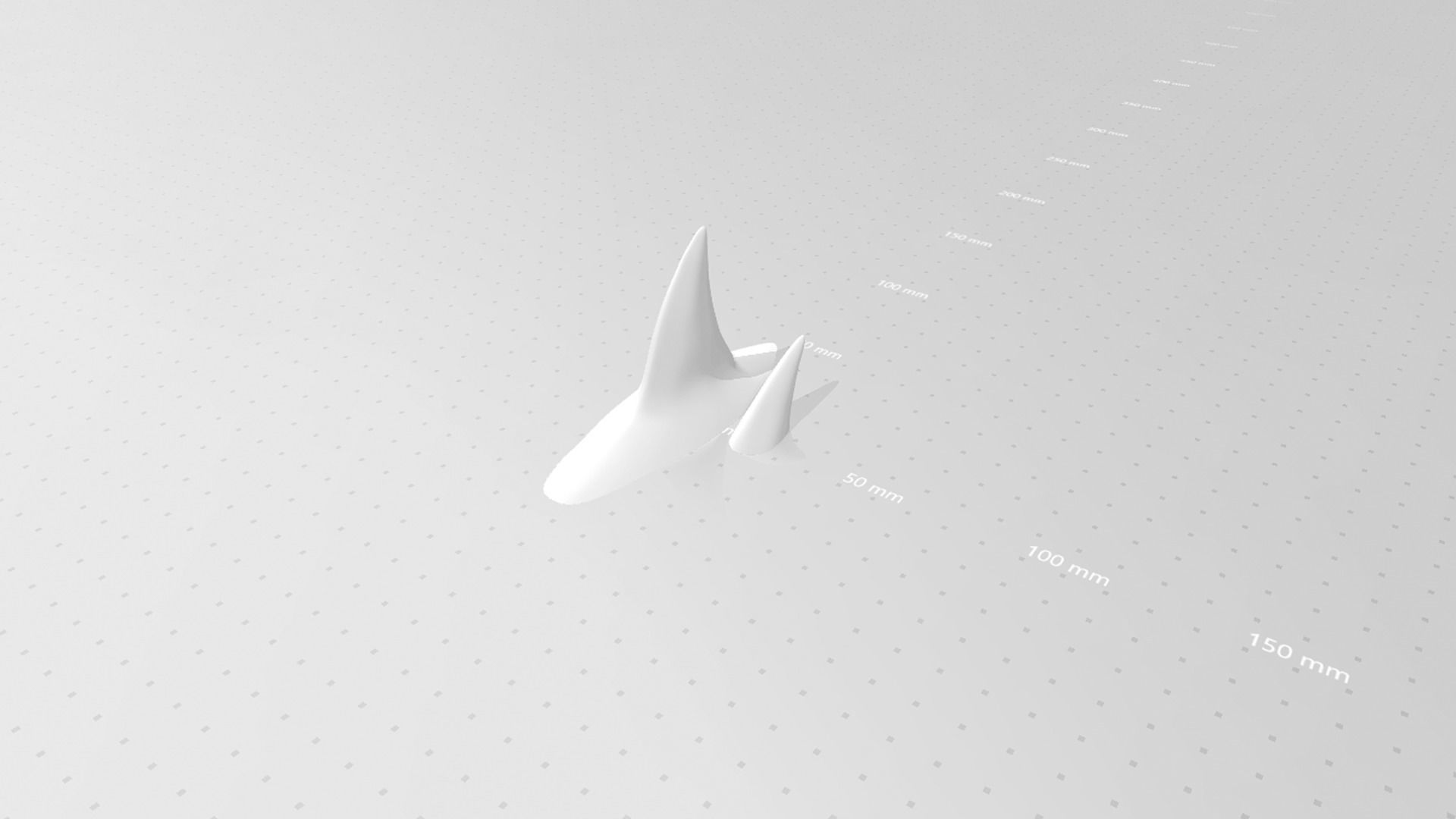 Shark Fin and Tail - Creative Decoration - STL Printable 3D model 3D ...