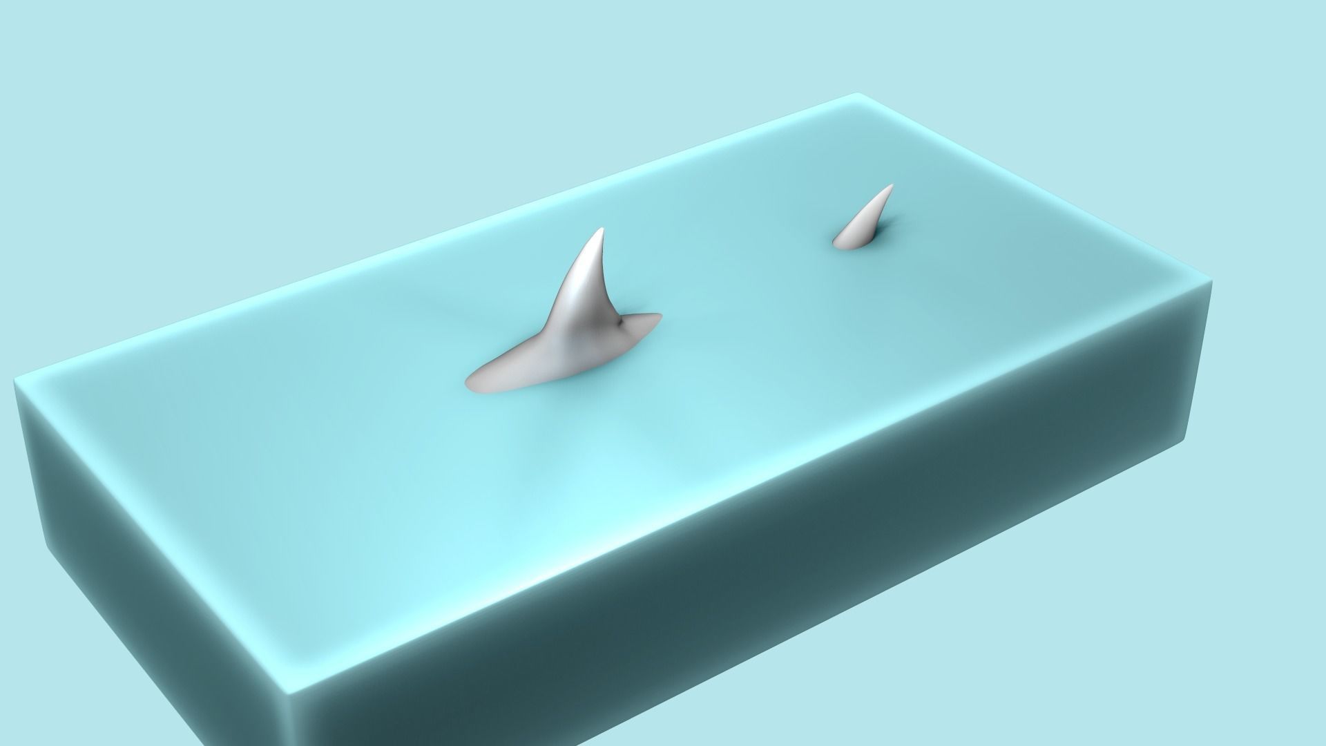Shark Fin and Tail - Creative Decoration - STL Printable 3D model 3D ...