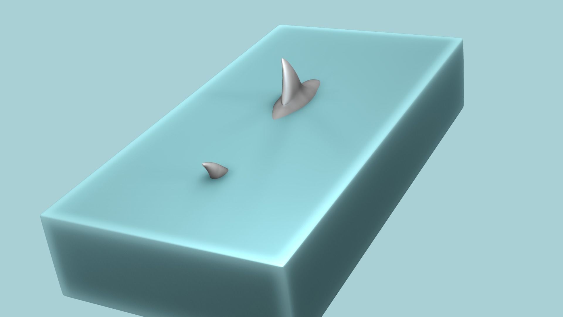 Shark Fin and Tail - Creative Decoration - STL Printable 3D model 3D ...