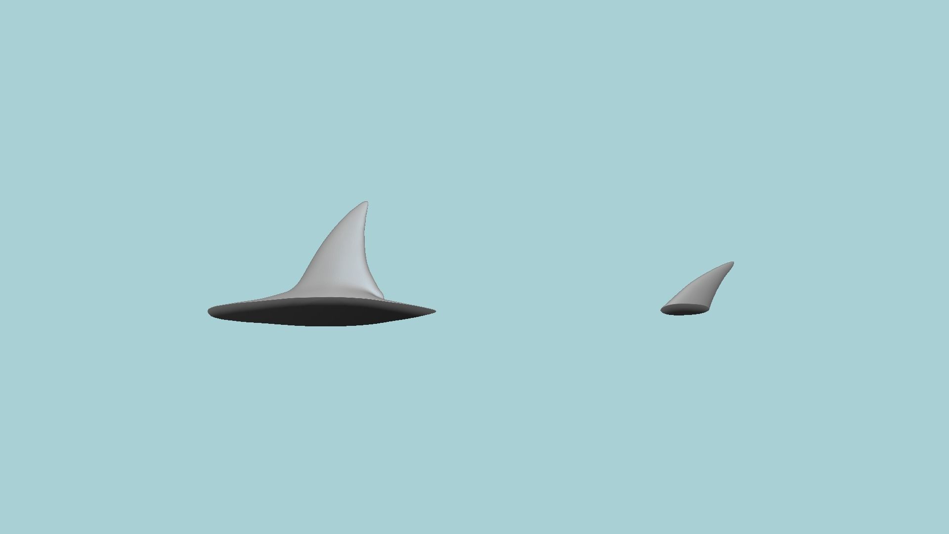 Shark Fin and Tail - Creative Decoration - STL Printable 3D model 3D ...