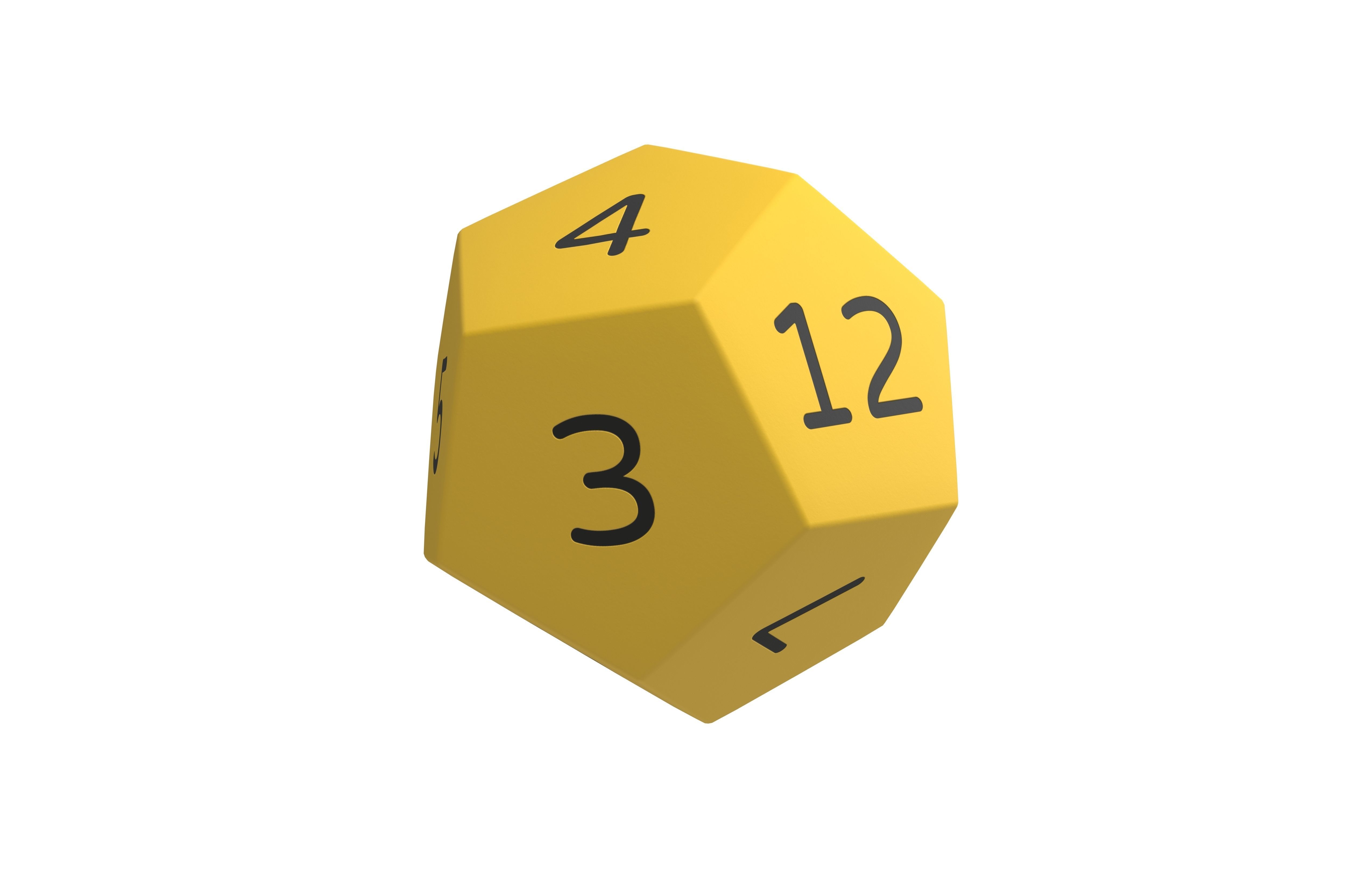 3D model D12 Dice V1 005 VR / AR / low-poly | CGTrader