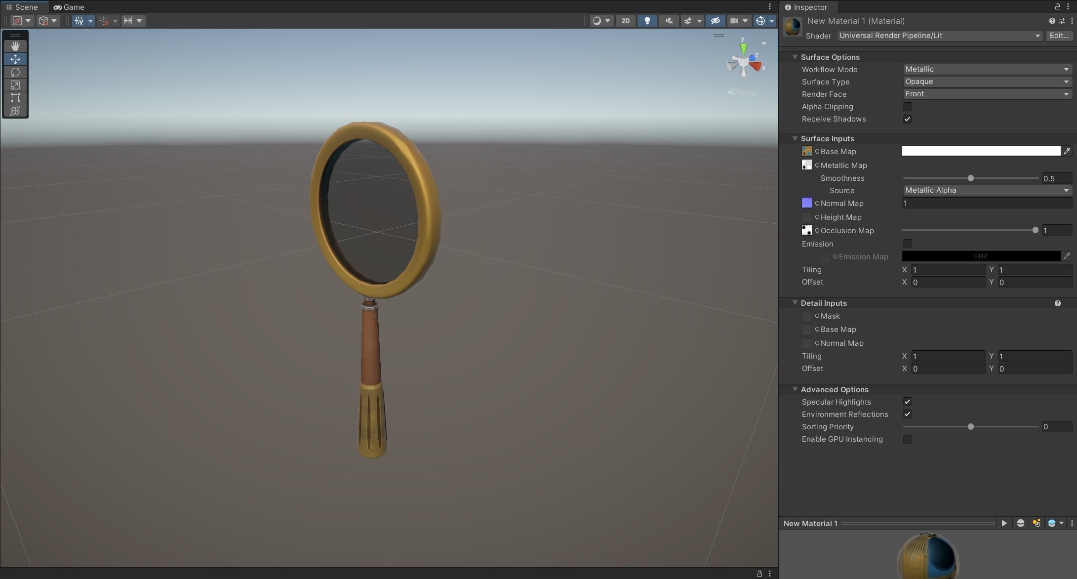 3D model Stylized Magnifying Glass VR / AR / low-poly | CGTrader