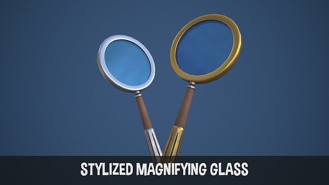 3D model Stylized Magnifying Glass VR / AR / low-poly | CGTrader