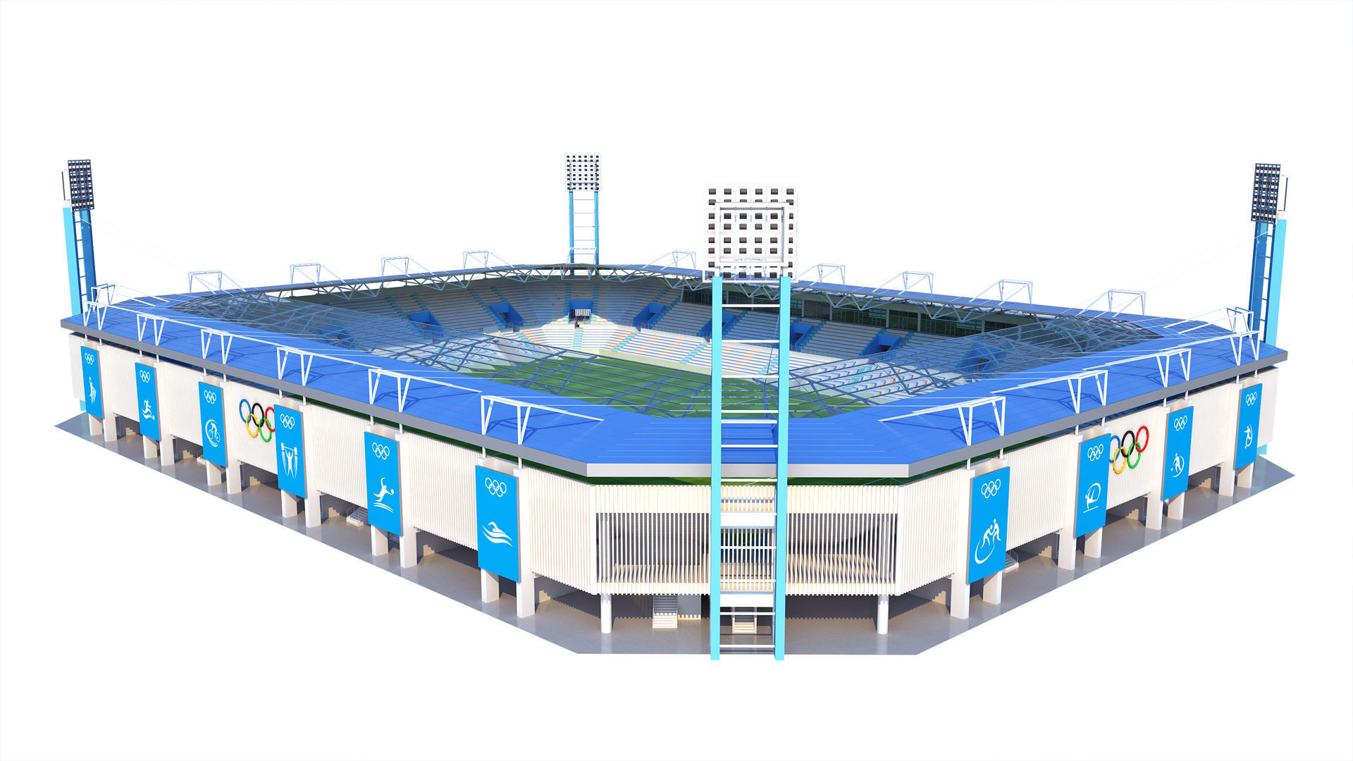 Football Stadium 3D model | CGTrader