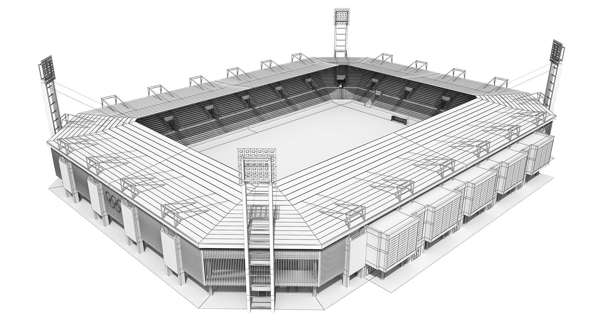 Football Stadium 3D model | CGTrader