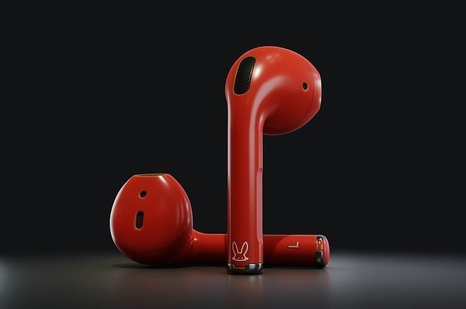 Bluetooth wireless earphone high poly model 3D model | CGTrader