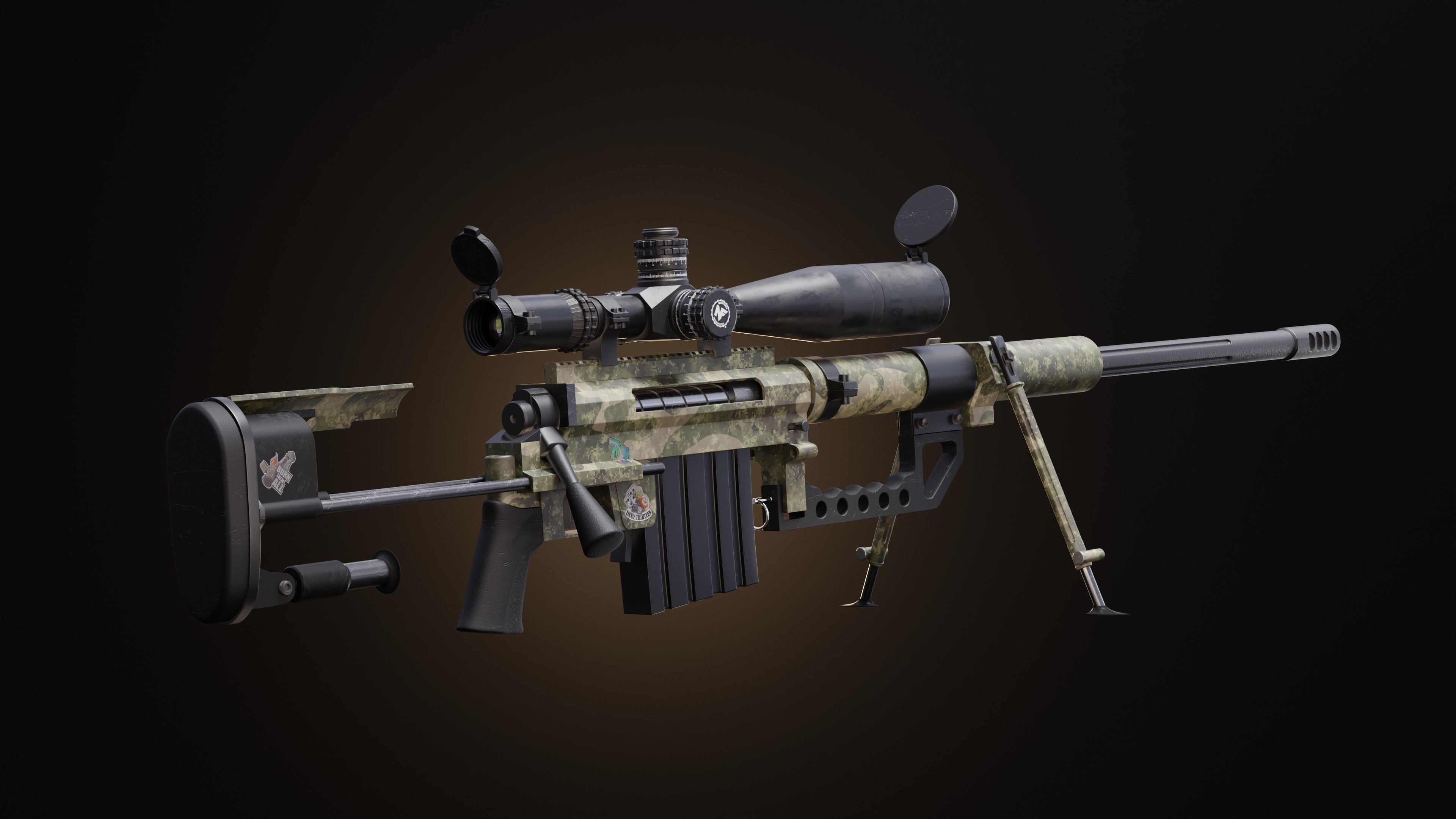 Rifle M200 Intervention Optic Sniper 3D model | CGTrader