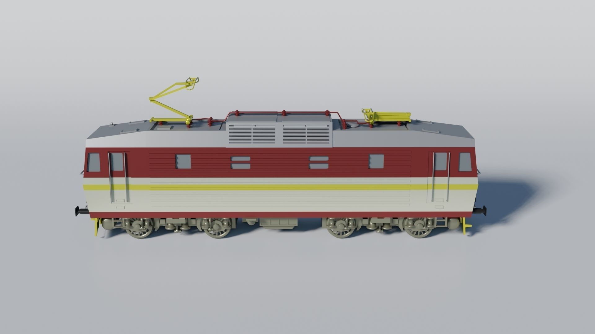 Czech electric locomotive 3D model | CGTrader