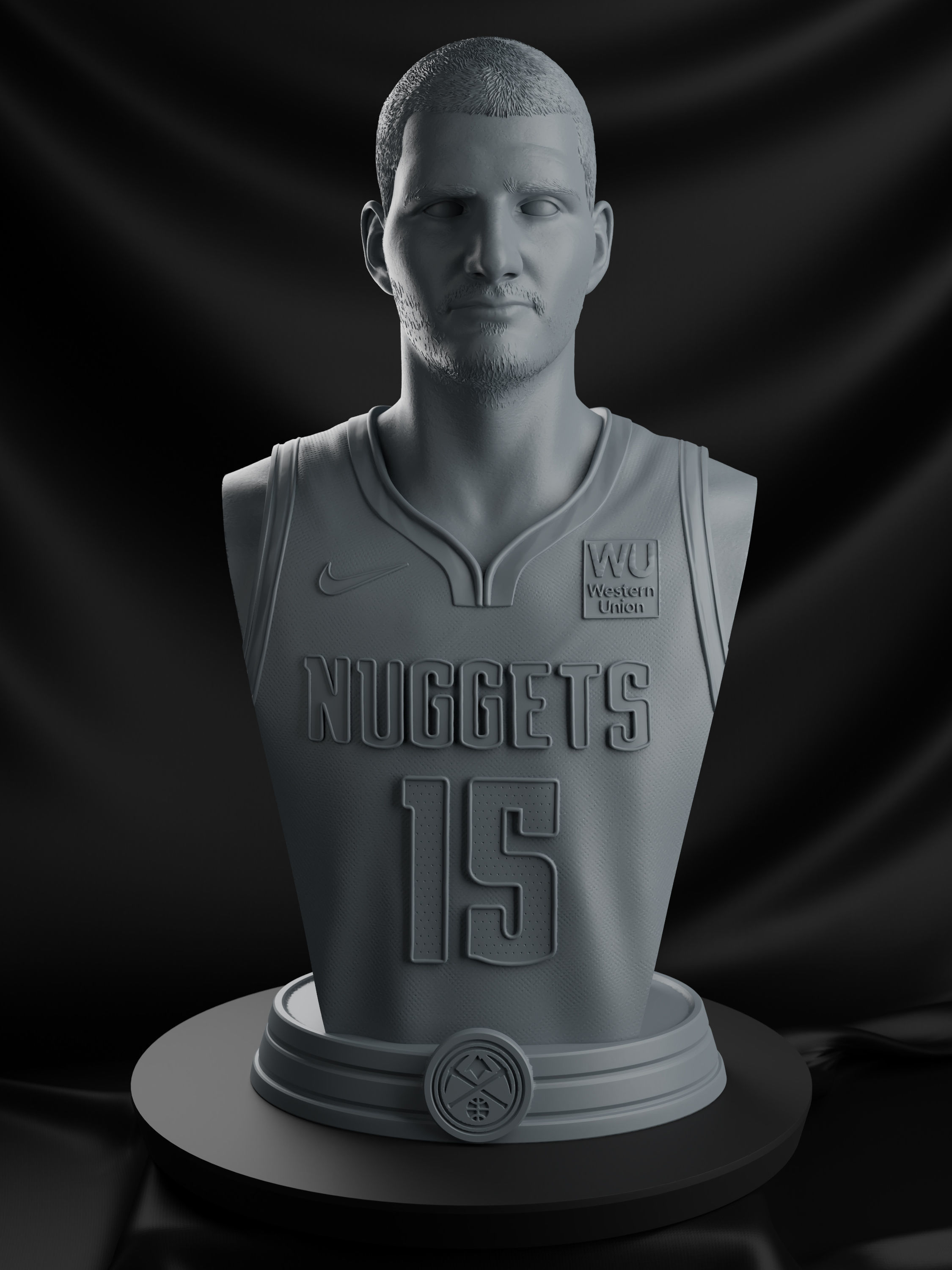 Nikola Jokic Bust 3D model 3D printable | CGTrader
