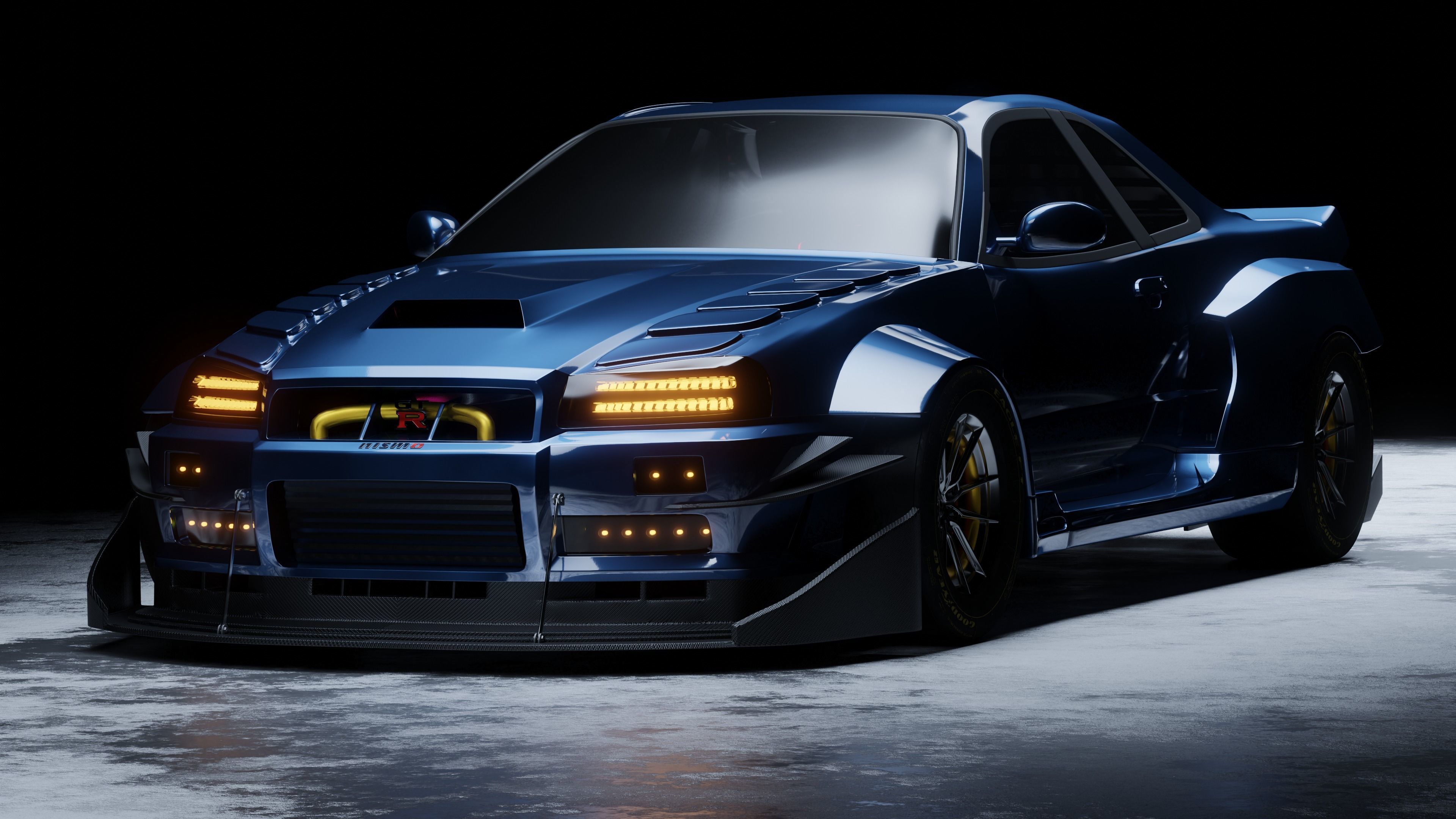Nissan R34 GTR Tuned 3D model | CGTrader