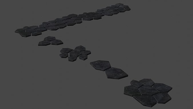 Stone Path Pack free 3D model | CGTrader