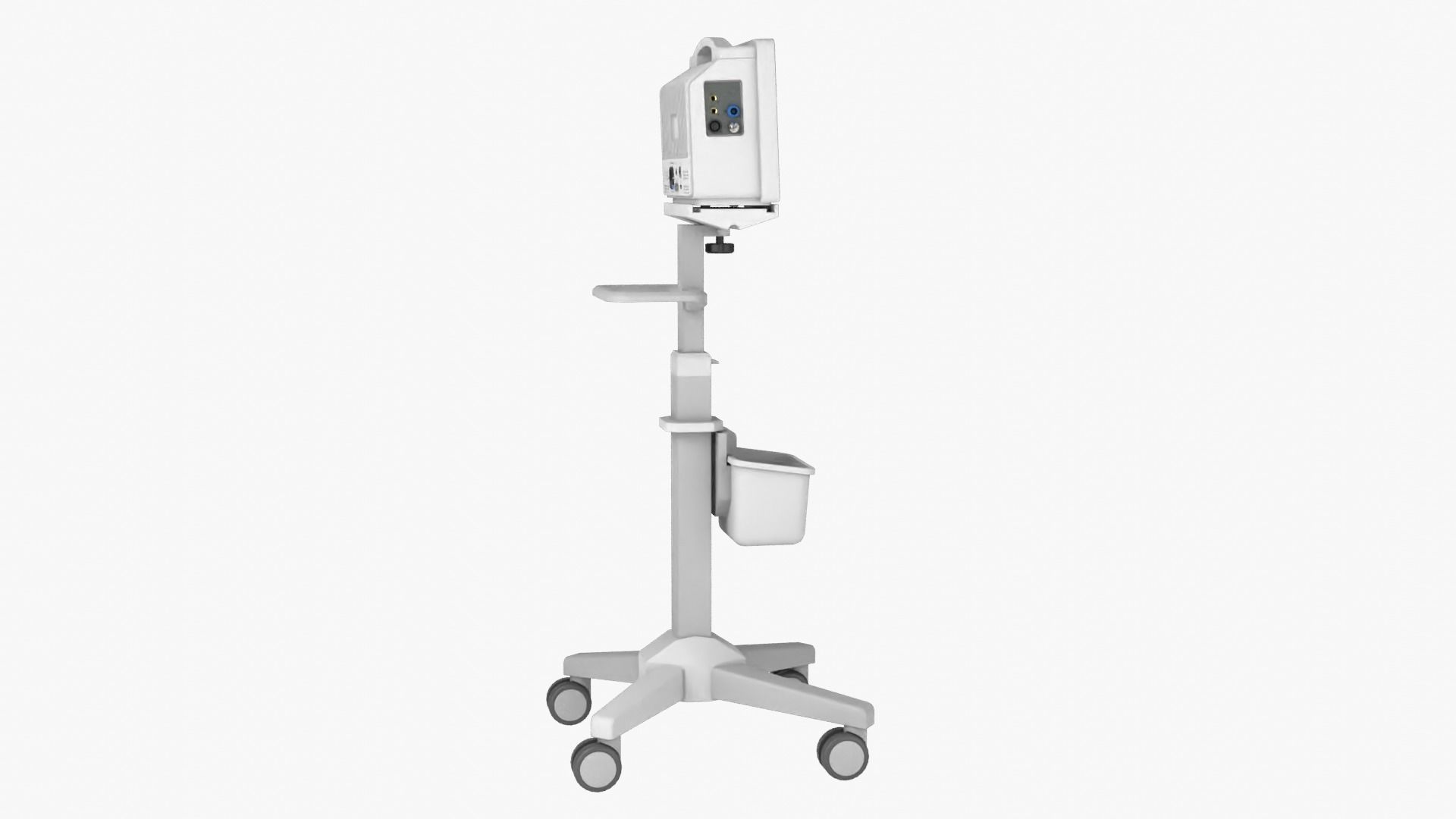 Patient Monitor Roll Stand 3D model | CGTrader