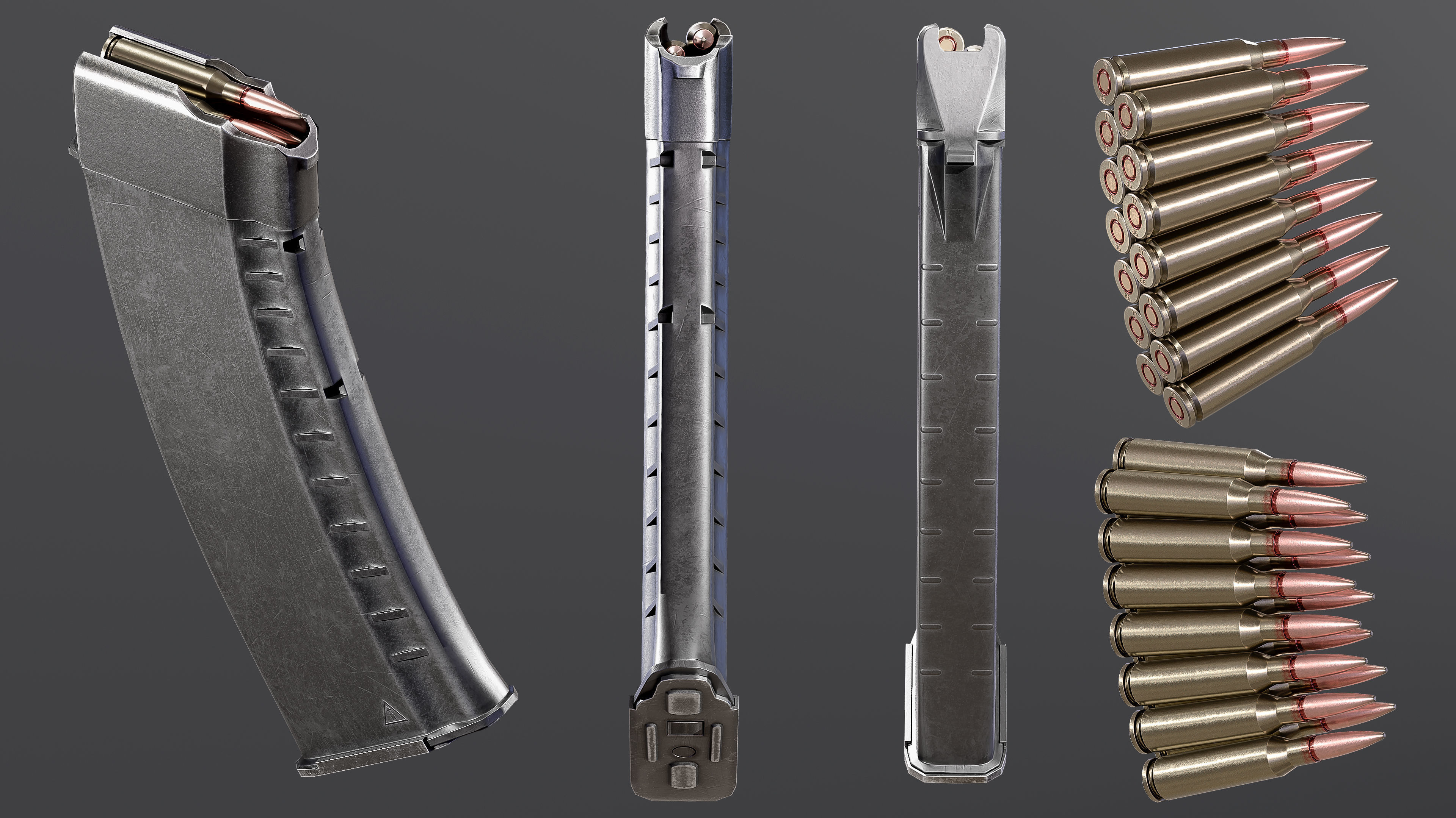 3D model AK-107 ak - rifle VR / AR / low-poly | CGTrader