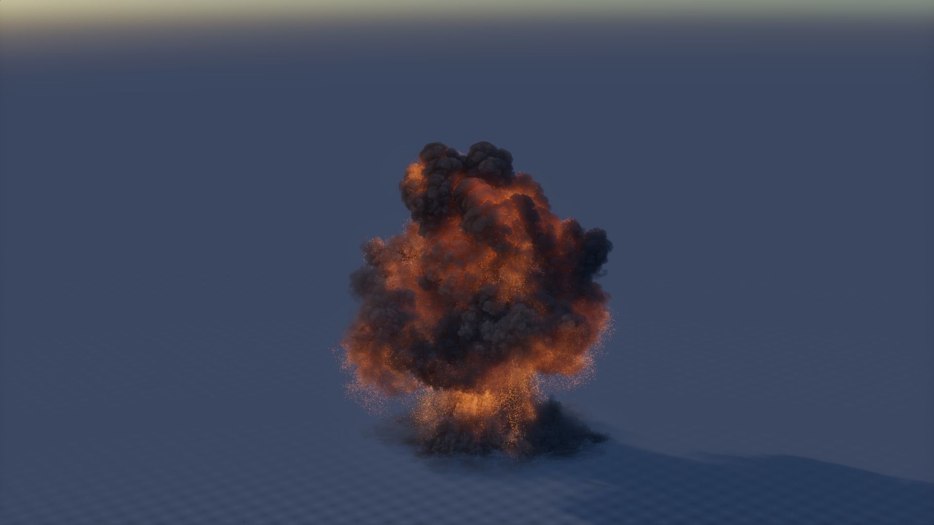 3D Big Explosion with Spark-Animation 3D model animated | CGTrader