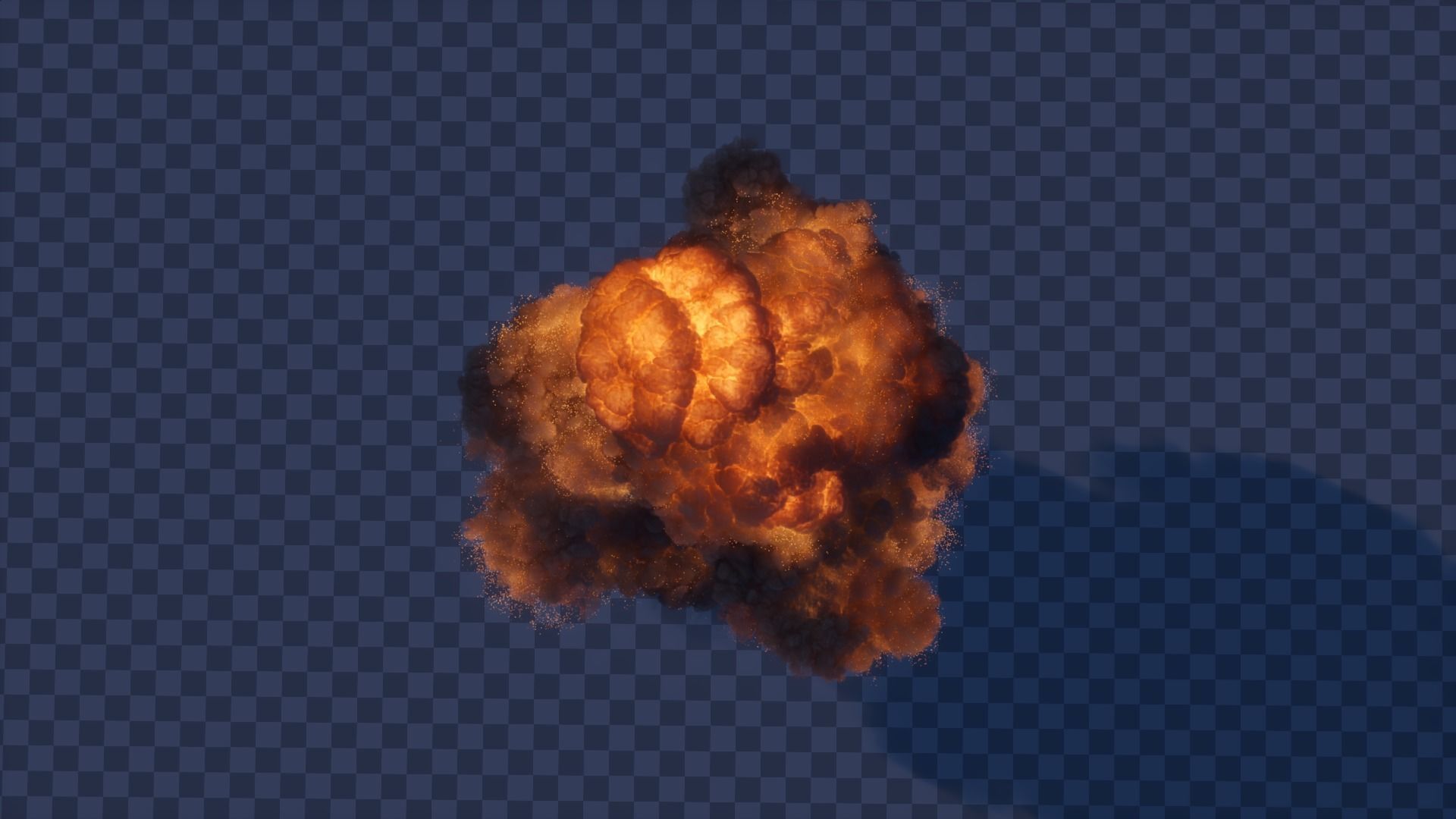 3D Big Explosion with Spark-Animation 3D model animated | CGTrader
