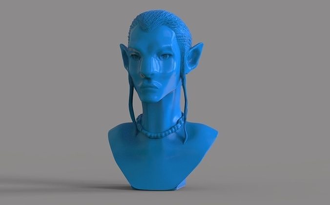 Avatars Jake Sully Bust 3D model 3D printable | CGTrader