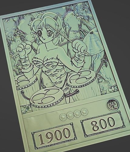 thunder nyan nyan - yugioh 3D model 3D printable | CGTrader