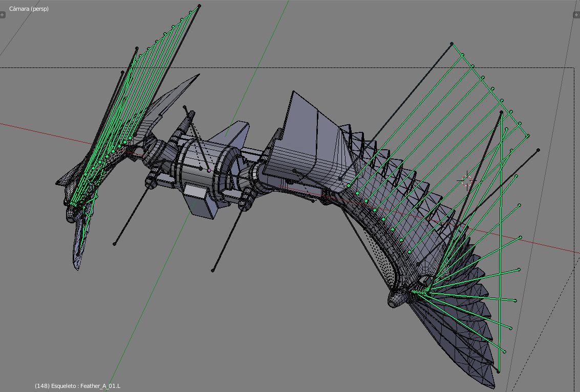 Animated Robot Wings 3D model animated rigged | CGTrader