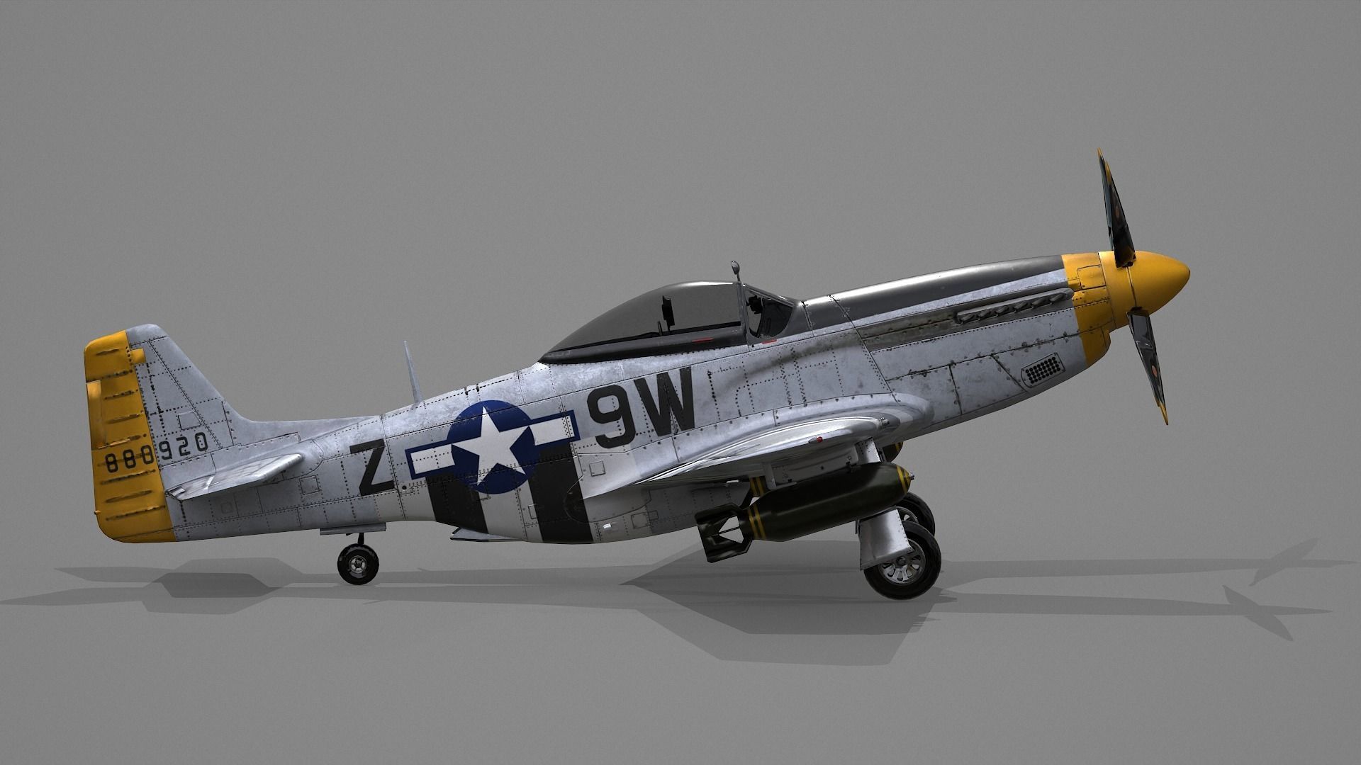P51D Mustang aircraft 3D model | CGTrader